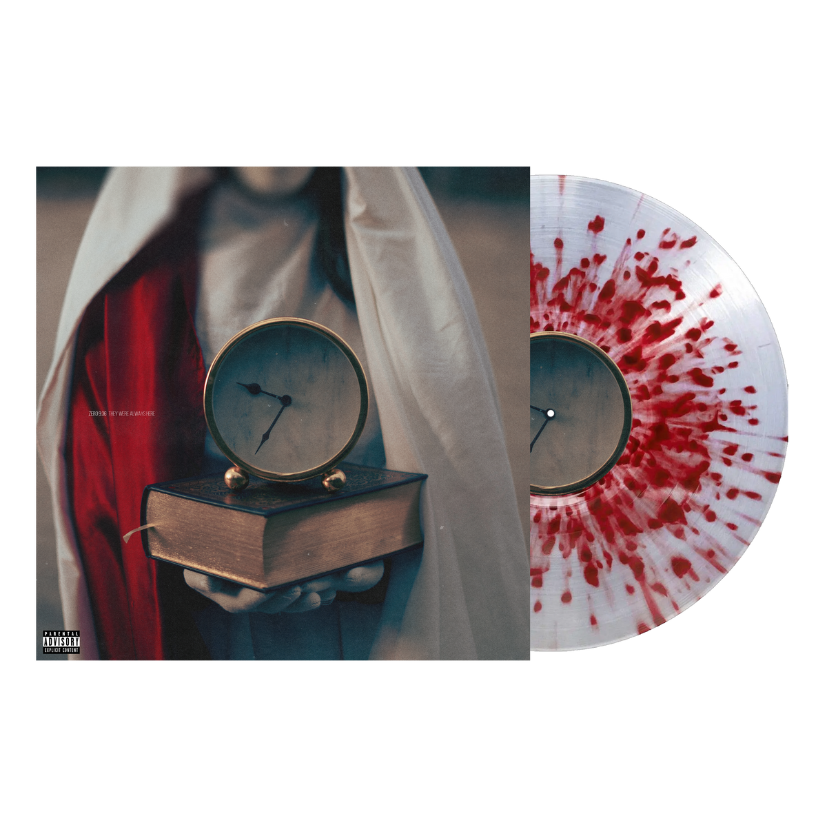 They Were Always Here - Clear with Red Splatter Vinyl – Zero 9:36